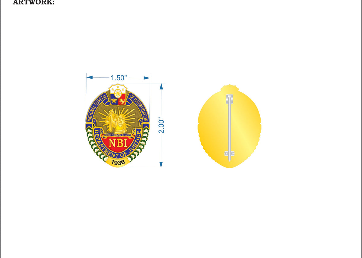 National Bureau Of Investigation (NBI) Badge – philippinepublicsafetysupply