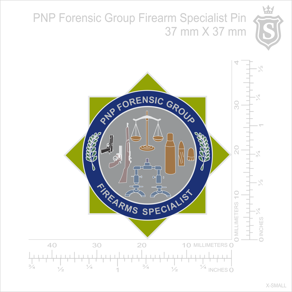 PNP Forensic Group Firearm Specialist Pin – philippinepublicsafetysupply