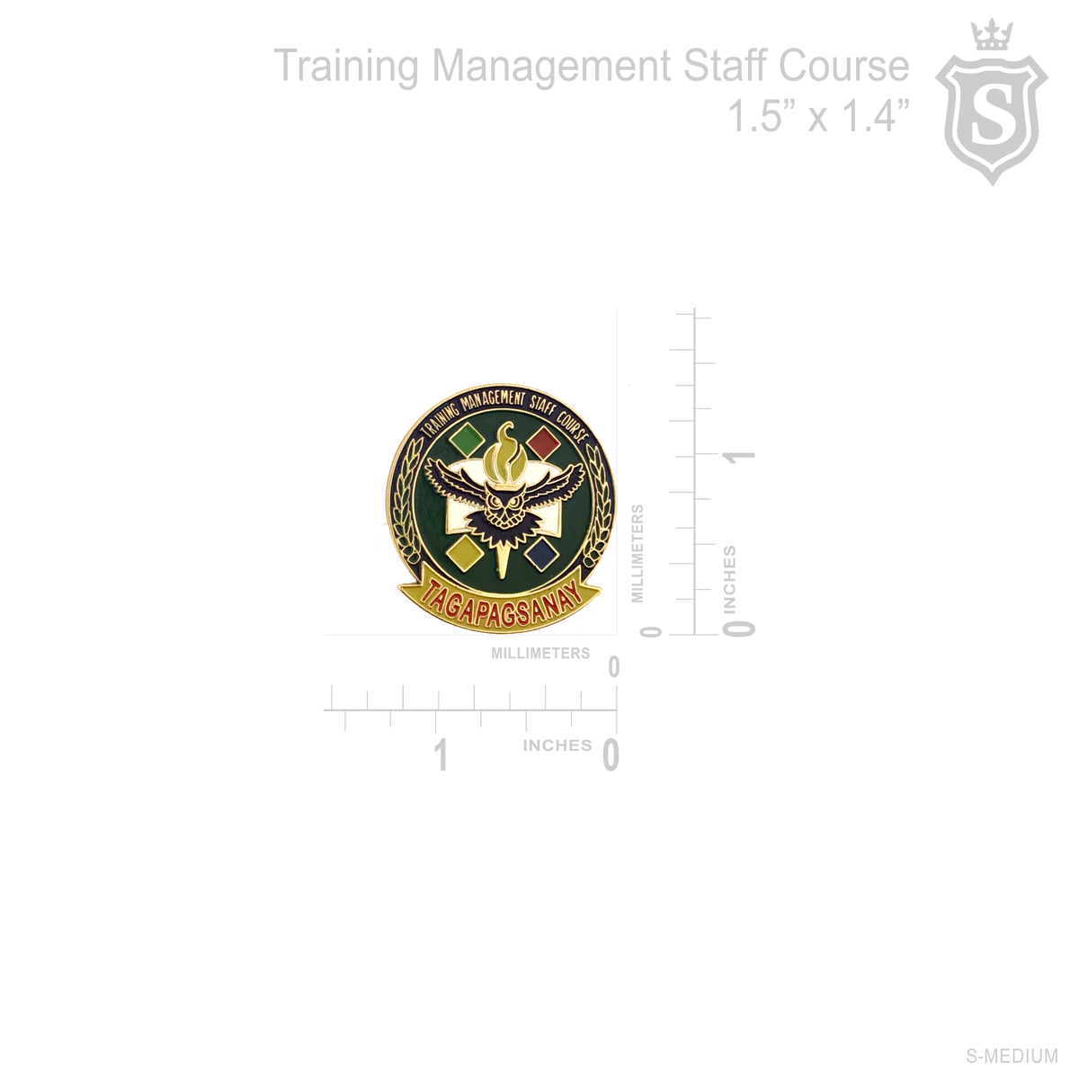 Training Management Staff Course (TMSC) Pin – philippinepublicsafetysupply