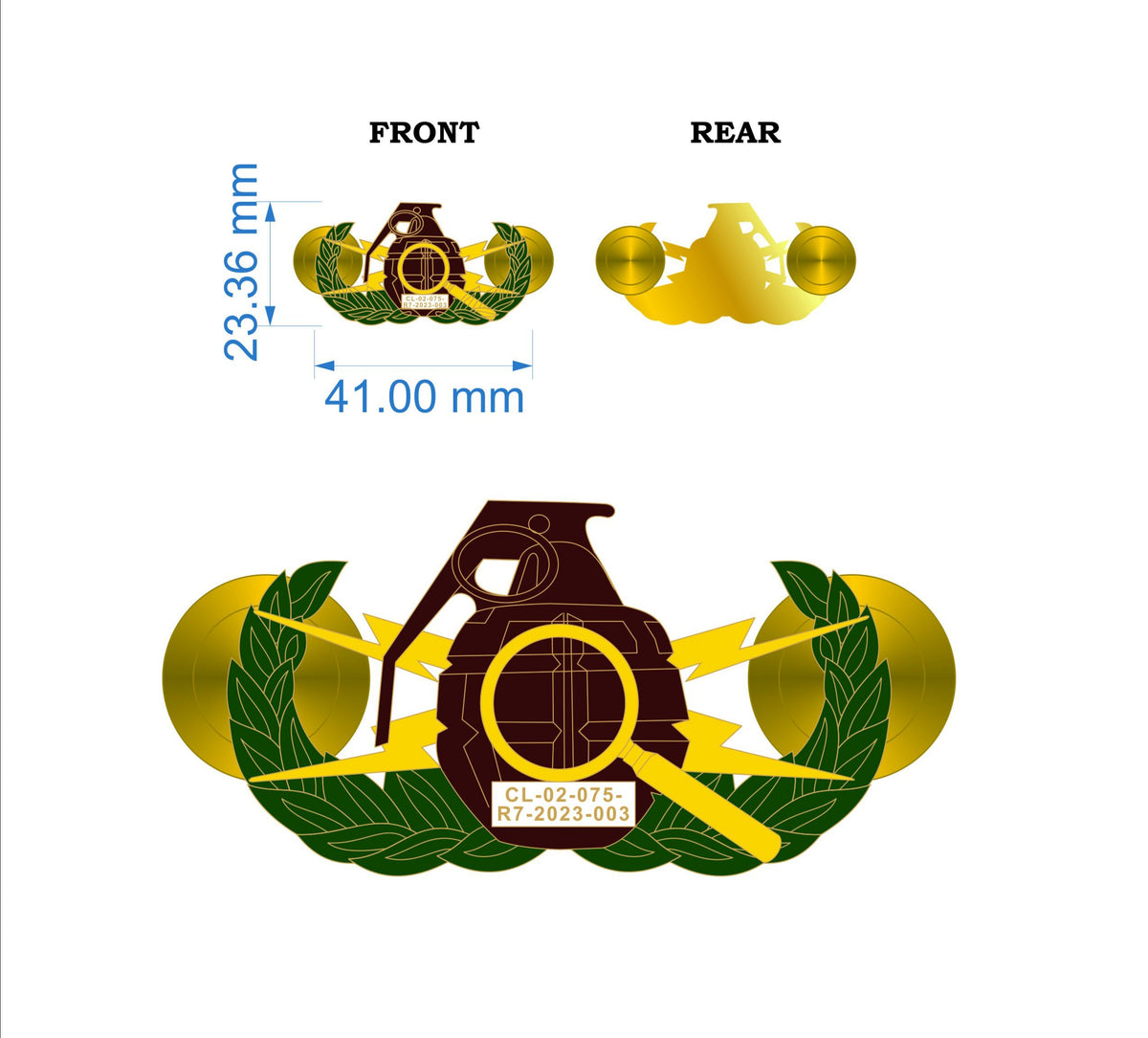 Post Blast Investigator (PBI) Pin – philippinepublicsafetysupply