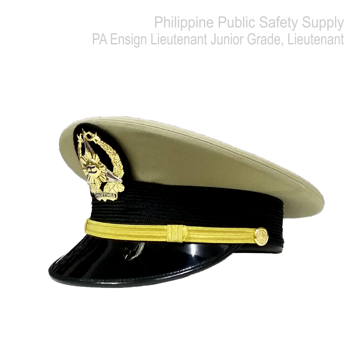 Philippine Army (PA) White Pershing Cap Ensign, Lieutenant Junior Grad ...