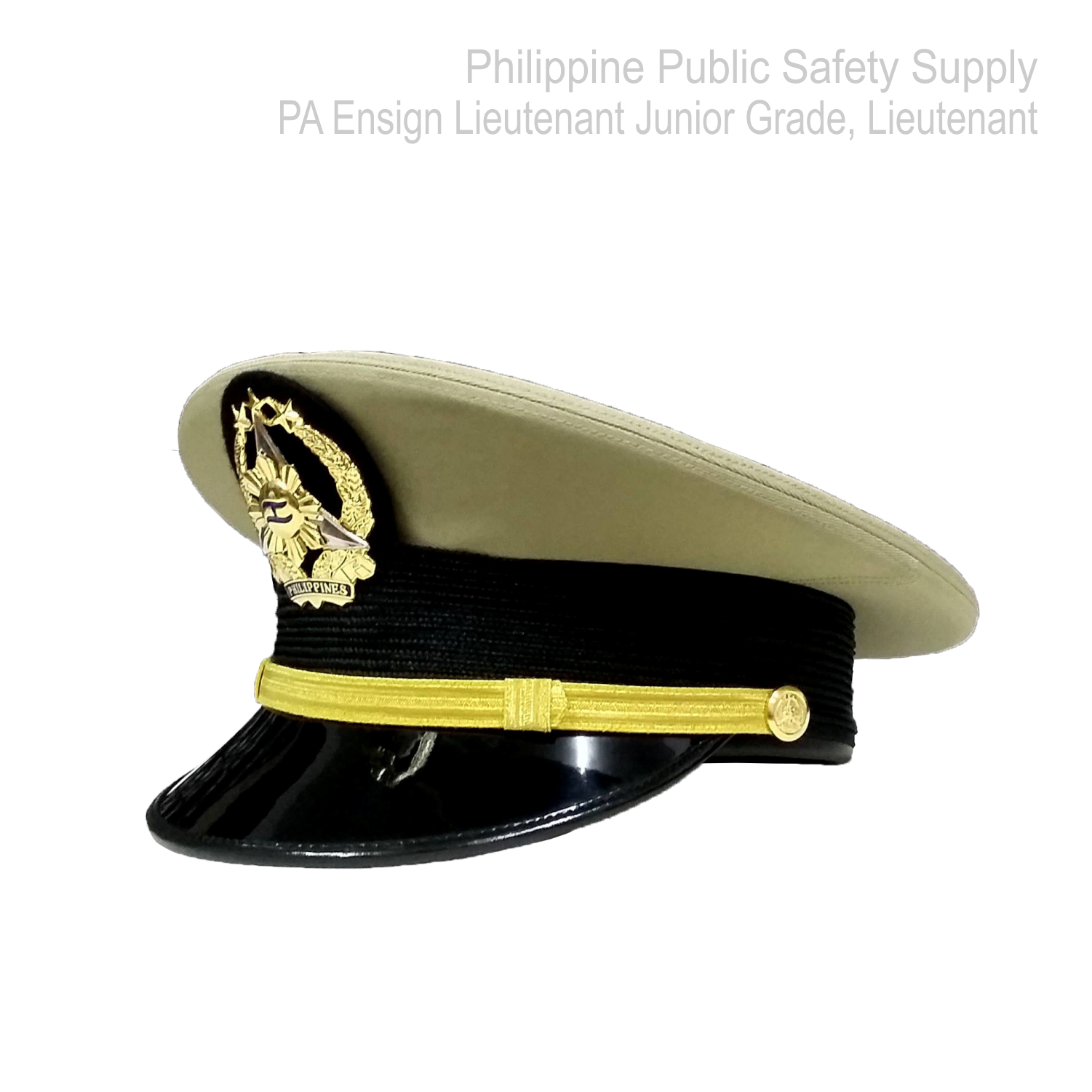 Philippine Army (PA) White Pershing Cap Ensign, Lieutenant Junior Grad ...