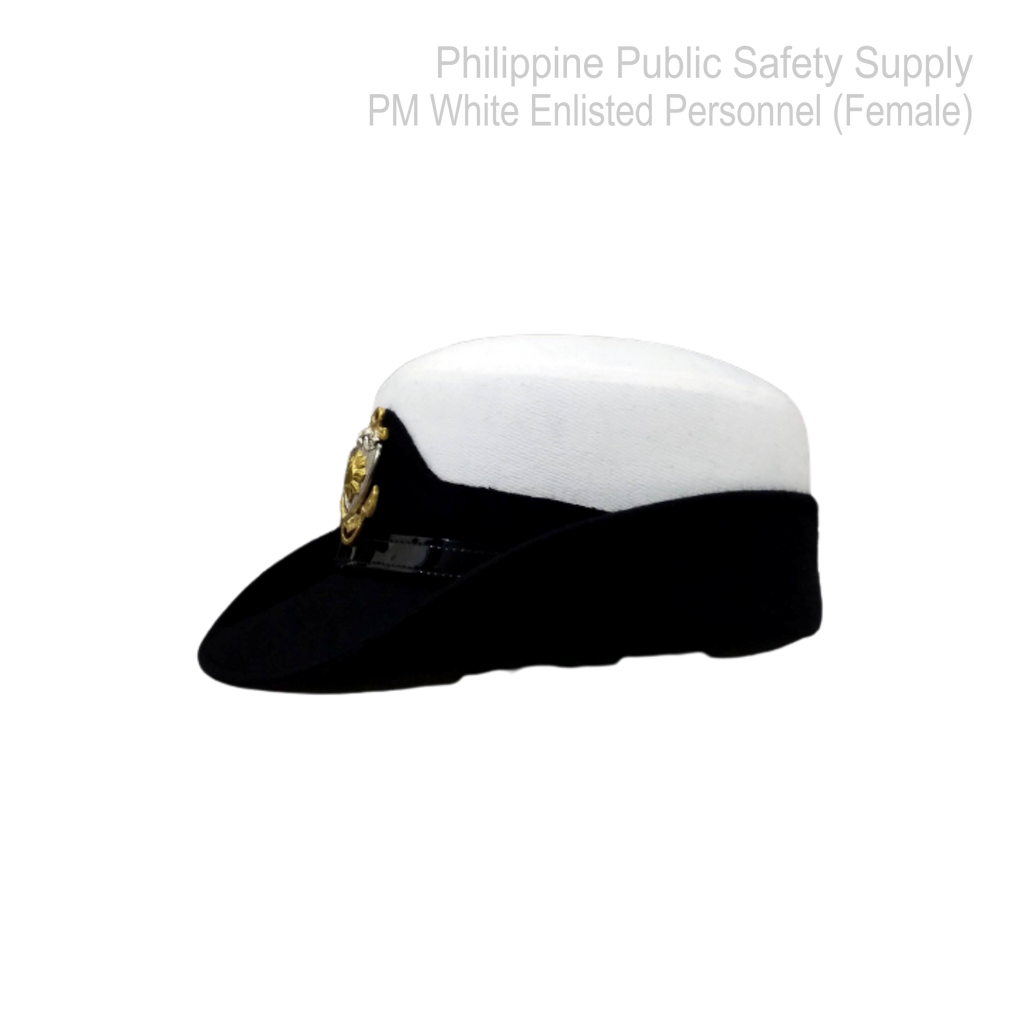 Philippine Marine Corps (PMC) Pershing Cap (Female) White Enlisted Per ...