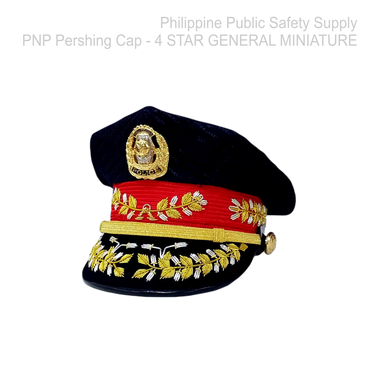 Philippine National Police (PNP) Pershing Cap 4 Star Police General (P ...