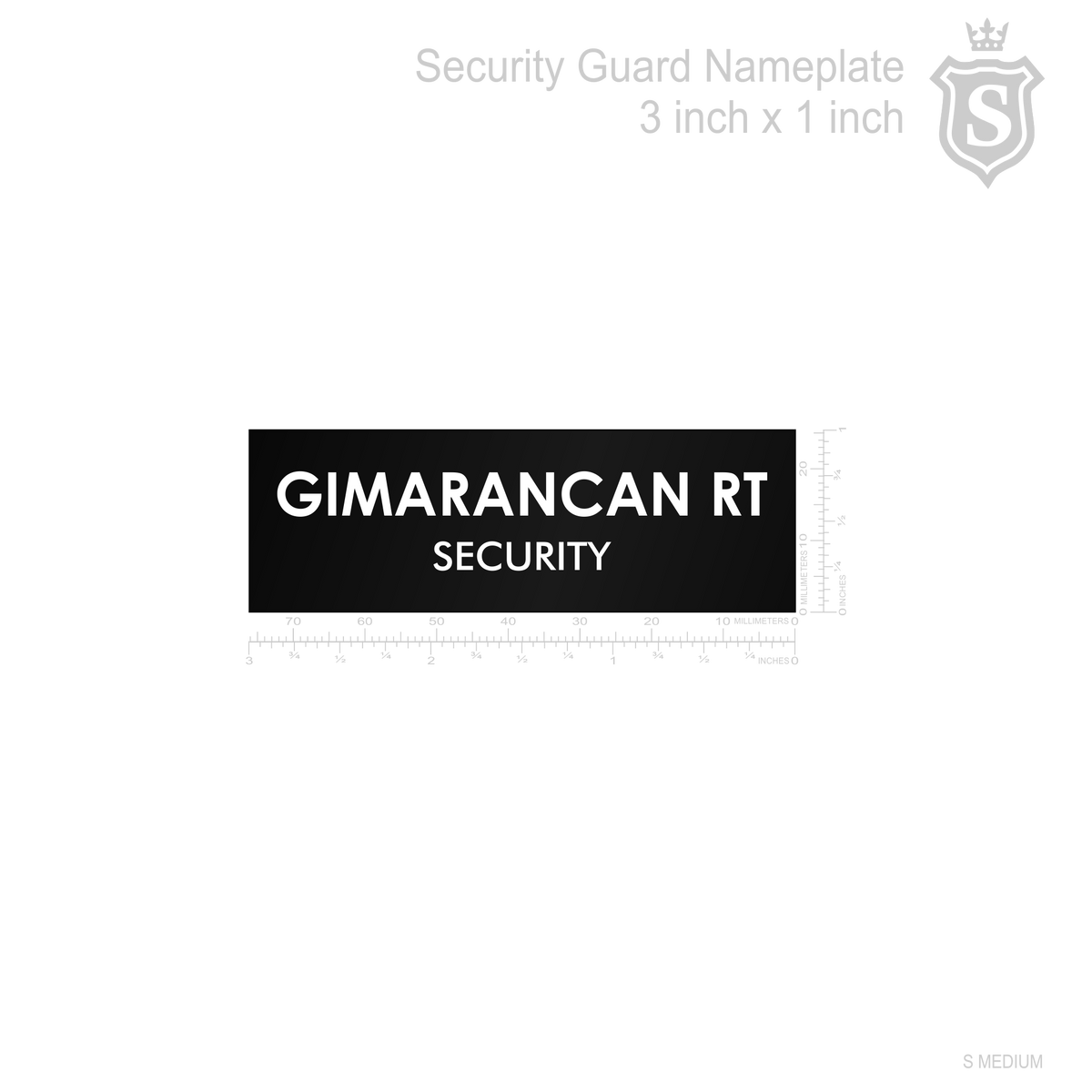 Security Guard Nameplate - PSA-SG – philippinepublicsafetysupply