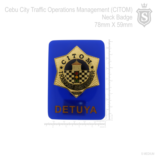 Cebu City Traffic Operations Management (CITOM) Neck Badge - CITOM ...