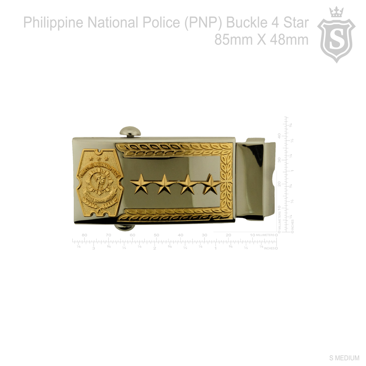 Police Commissioned Officers (PCO) Buckle 4 Stars - PNP ...