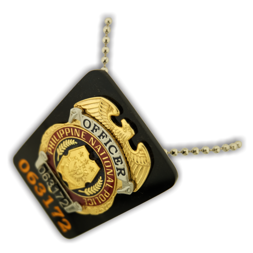 Philippine National Police (PNP) Officer Acrylic Neck Badge - PNP ...
