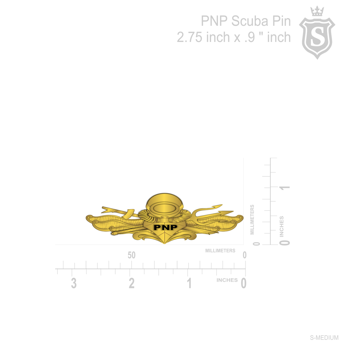 Philippine National Police (PNP) Scuba Pin – philippinepublicsafetysupply